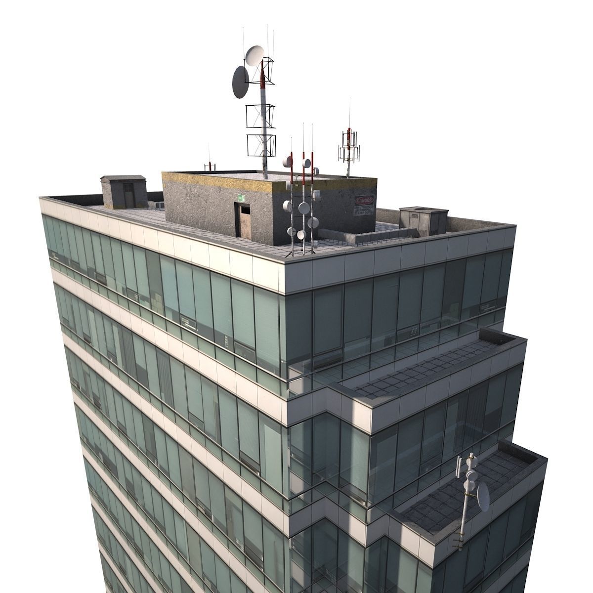 3D model High Rise Pack of 3 VR / AR / low-poly | CGTrader