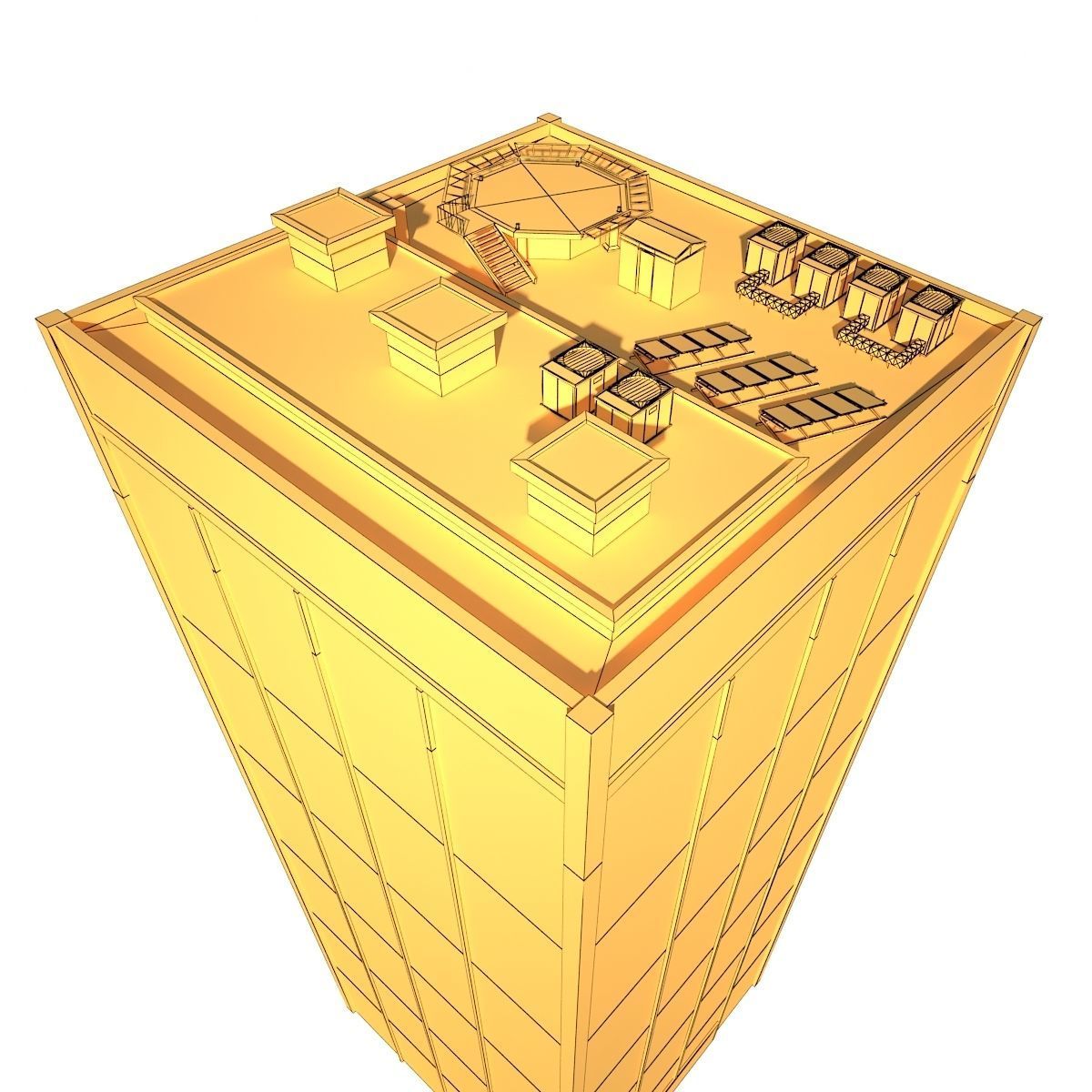 3D model High Rise Pack of 3 VR / AR / low-poly | CGTrader