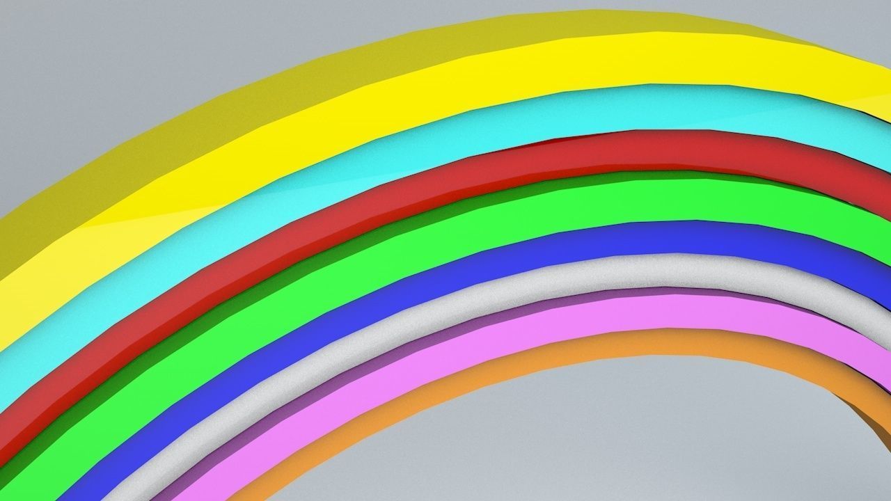 3D model Rainbow VR / AR / low-poly | CGTrader