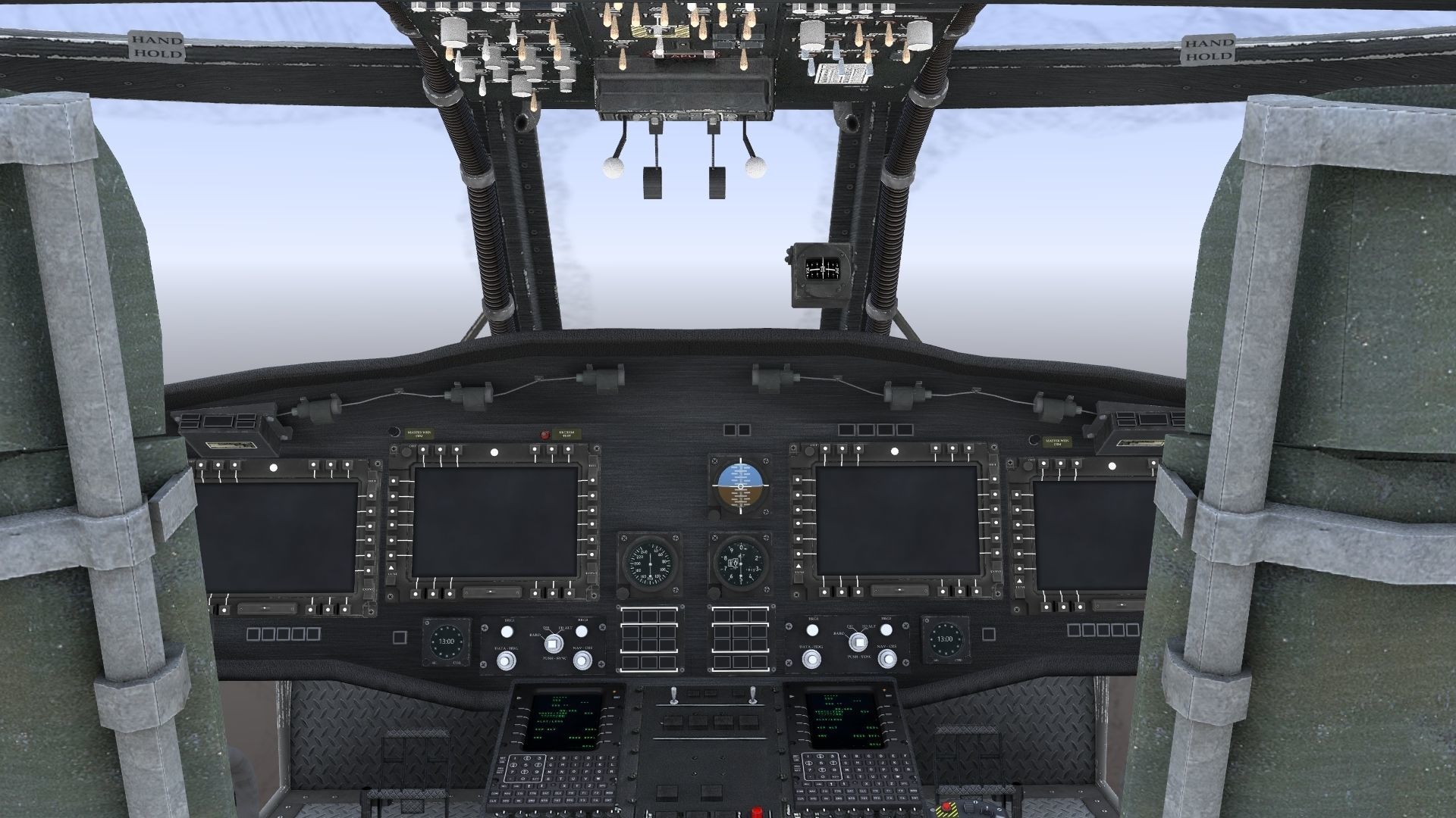 3D model UH-60 Blackhawk Helicopter Cockpit VR / AR / low-poly | CGTrader