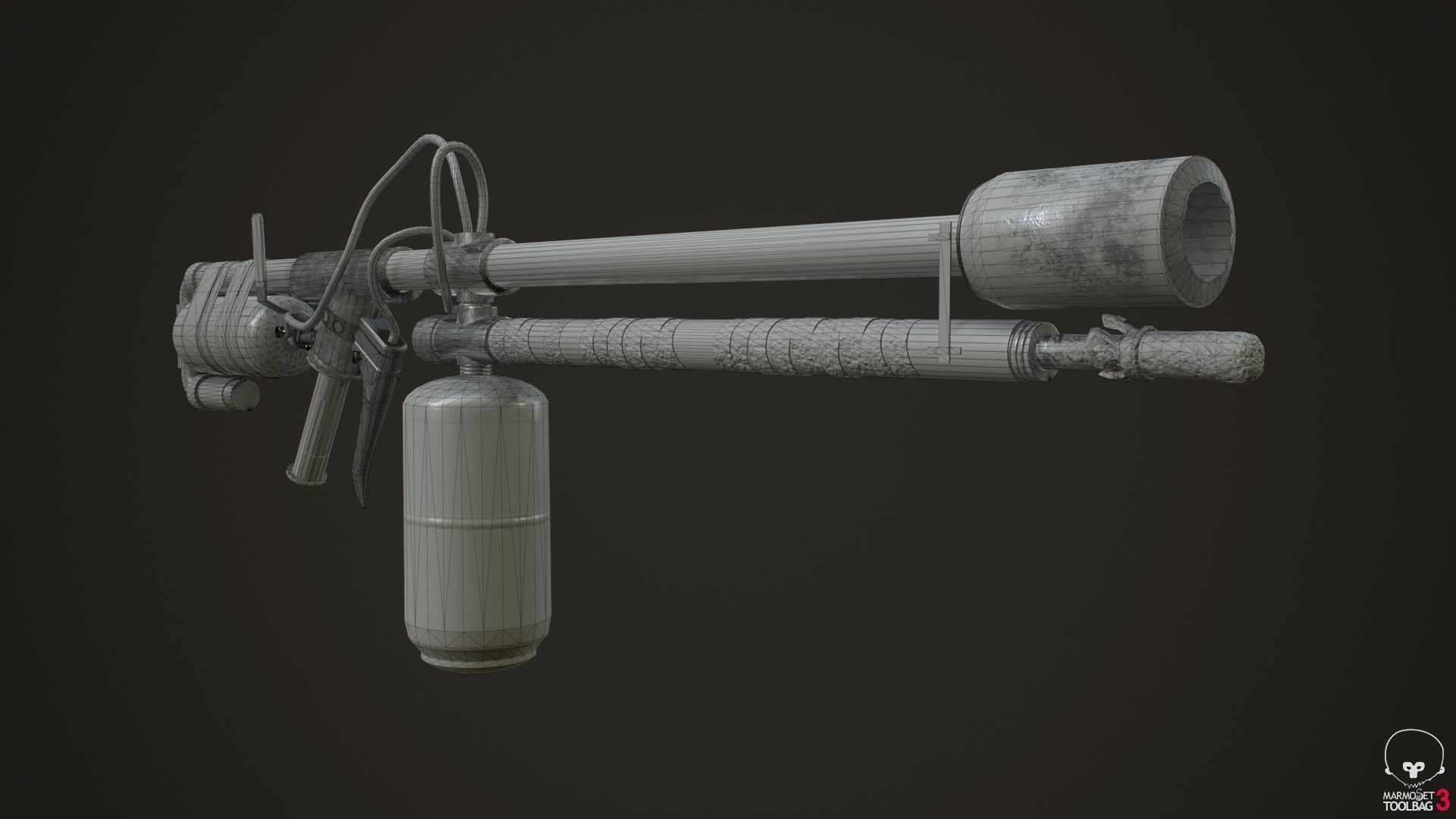 3D model Flamethrower VR / AR / low-poly | CGTrader