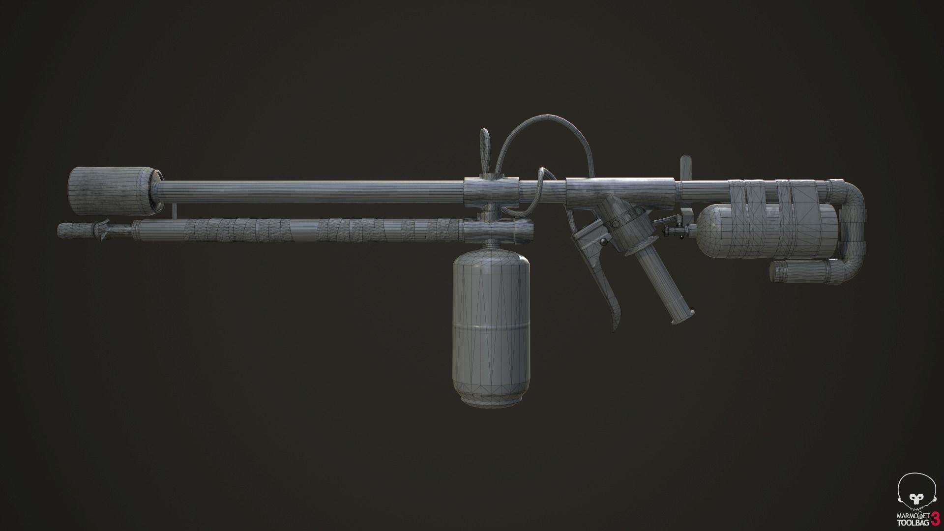 3D model Flamethrower VR / AR / low-poly | CGTrader