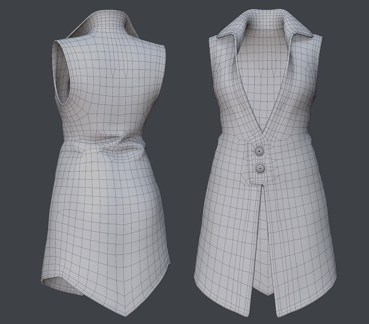 3D model Female 1 - clothing 6 - Full Pack VR / AR / low-poly | CGTrader
