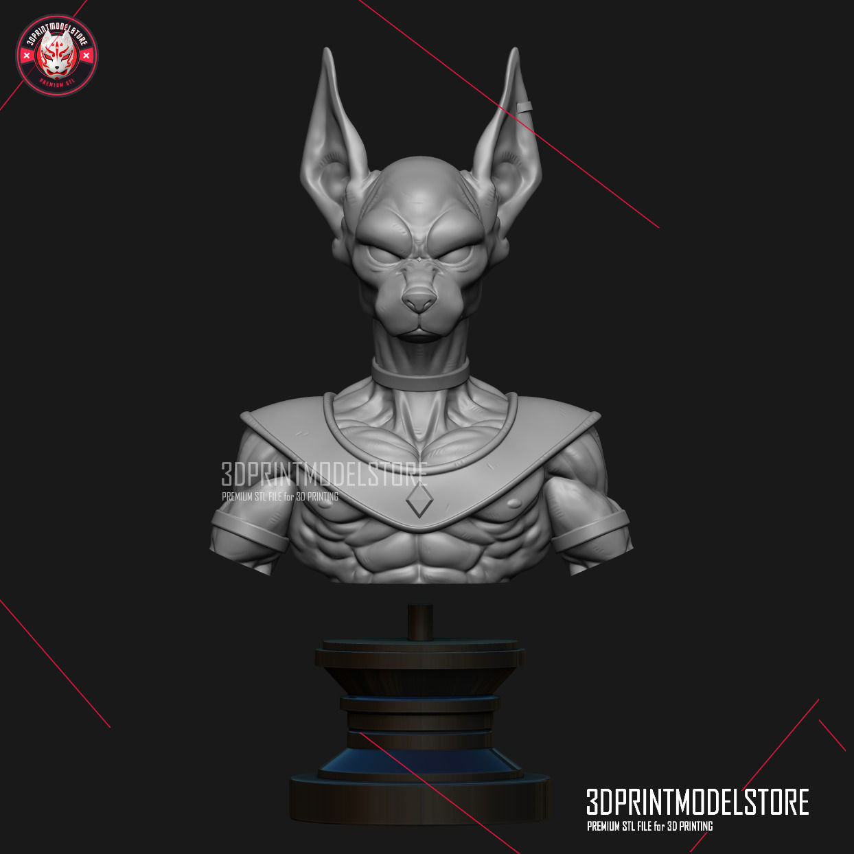 Dragon Ball Super Beerus Miniature Sculpture STL File 3D model 3D ...