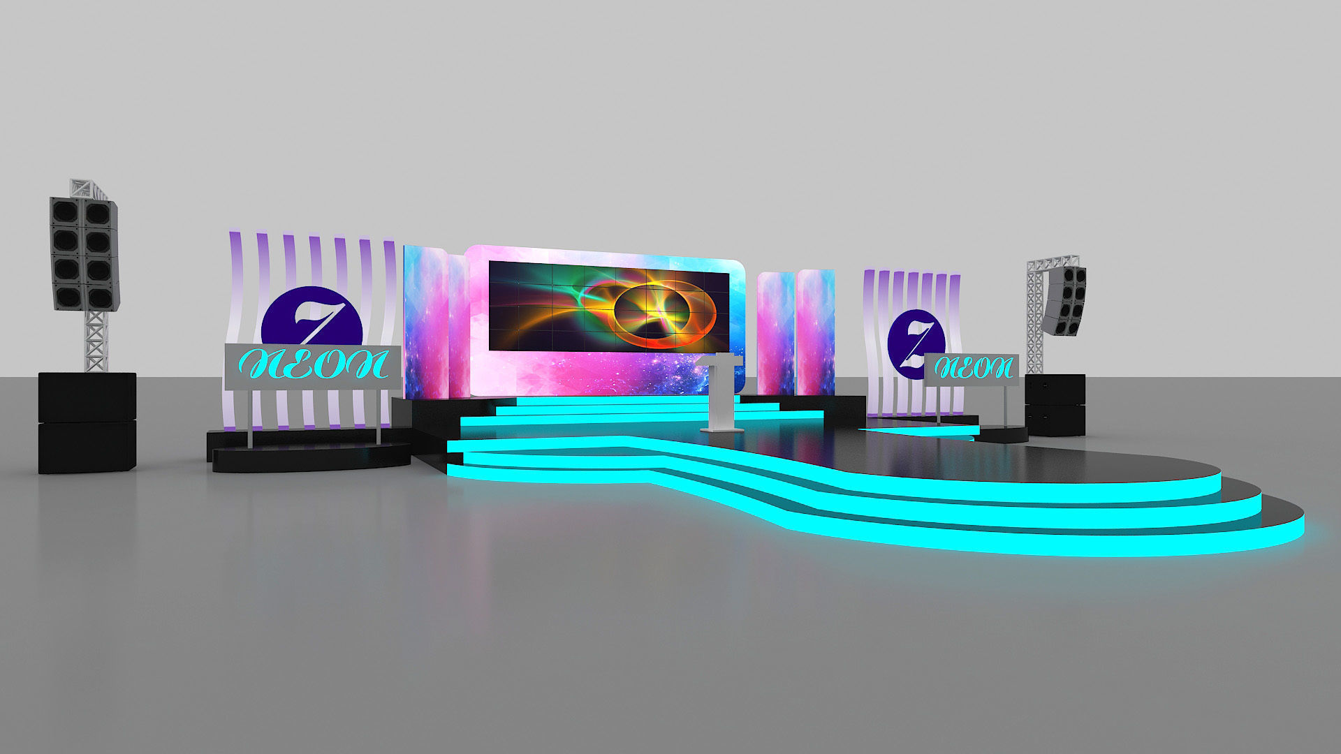 Event Stage Design 3D model | CGTrader