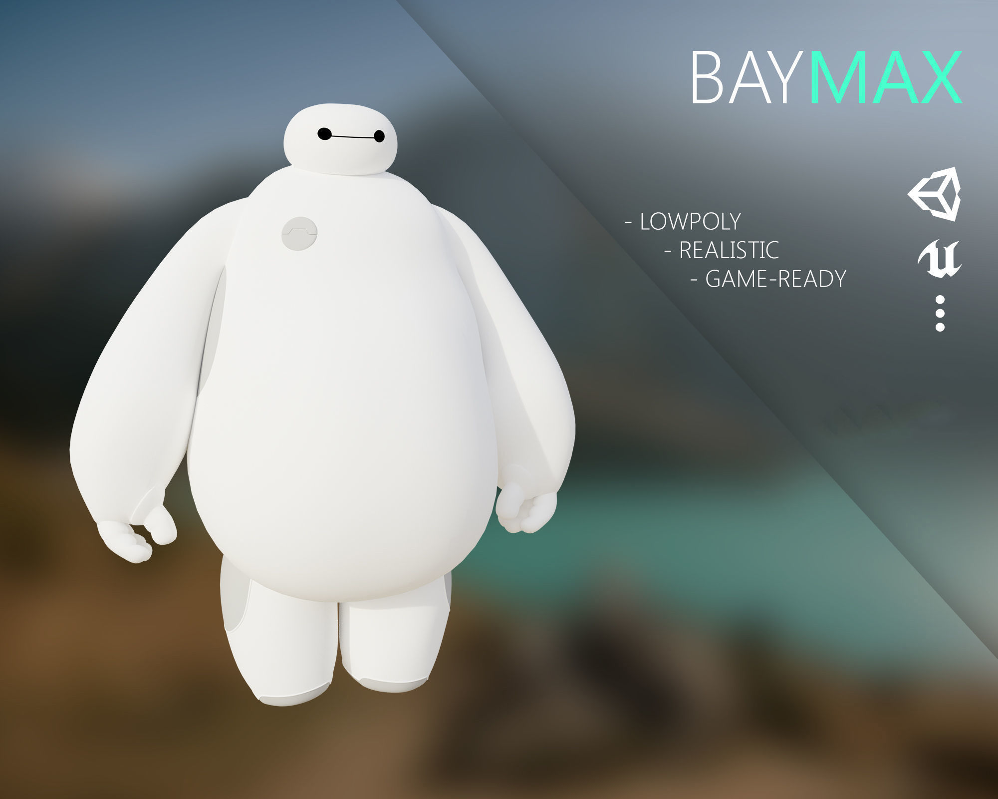 3D model baymax big hero VR / AR / low-poly | CGTrader