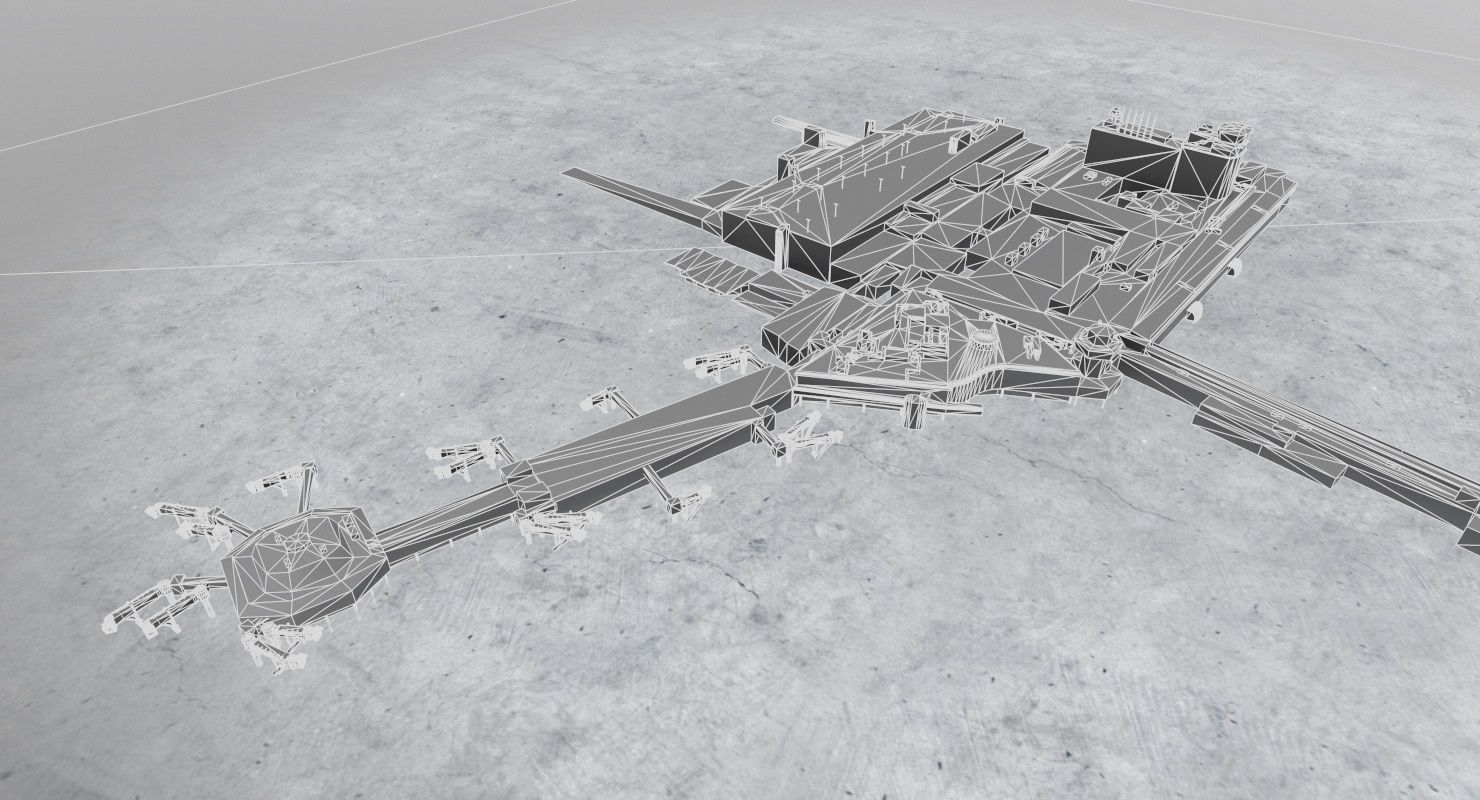 3D model EGCC Terminal 1 VR / AR / low-poly | CGTrader