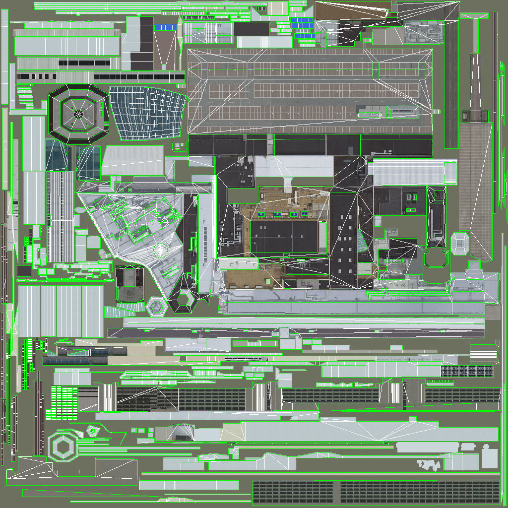 3D model EGCC Terminal 1 VR / AR / low-poly | CGTrader