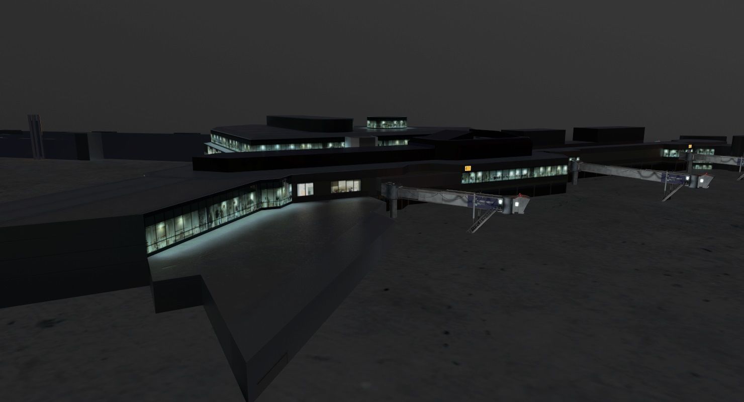 3D model EGCC Terminal 3 VR / AR / low-poly | CGTrader