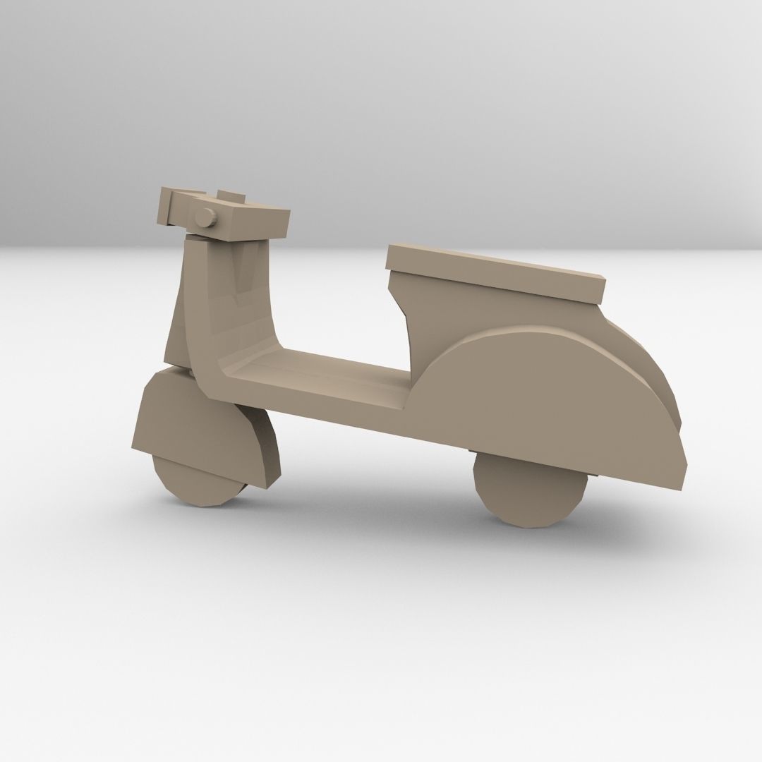 Scooter toy 3D model 3D printable | CGTrader