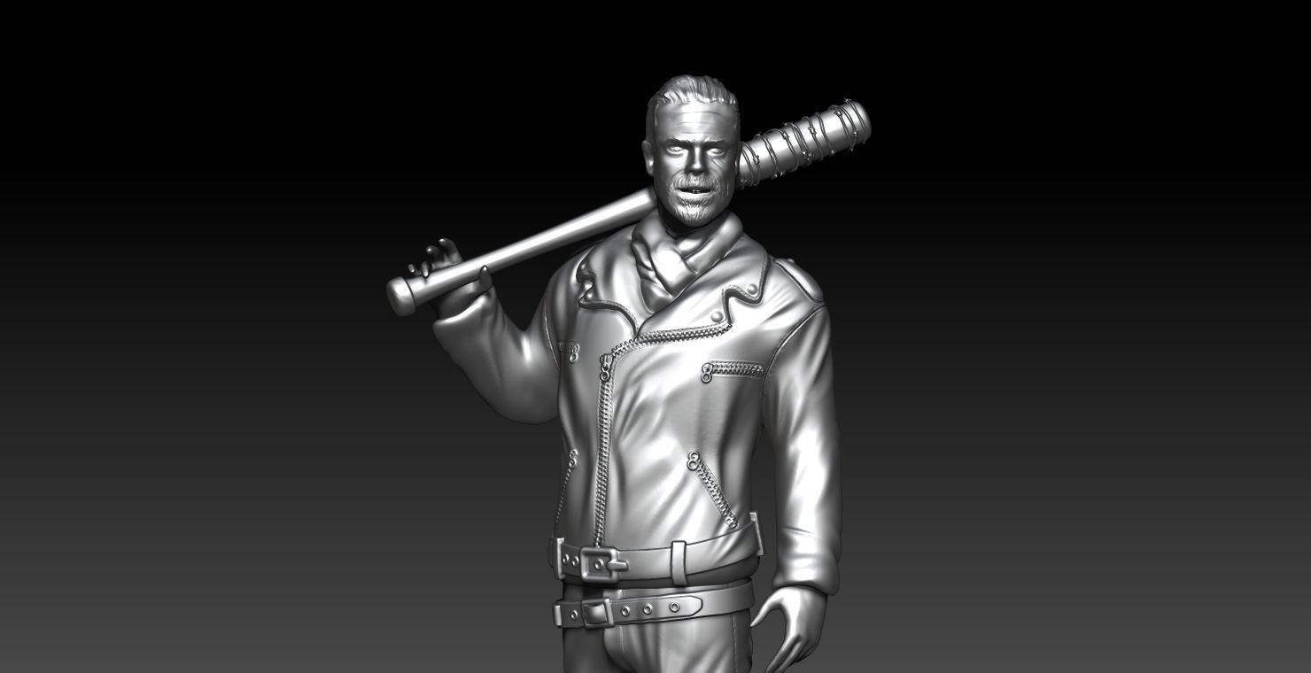 Negan The Walking dead 3d print 3D model 3D printable | CGTrader