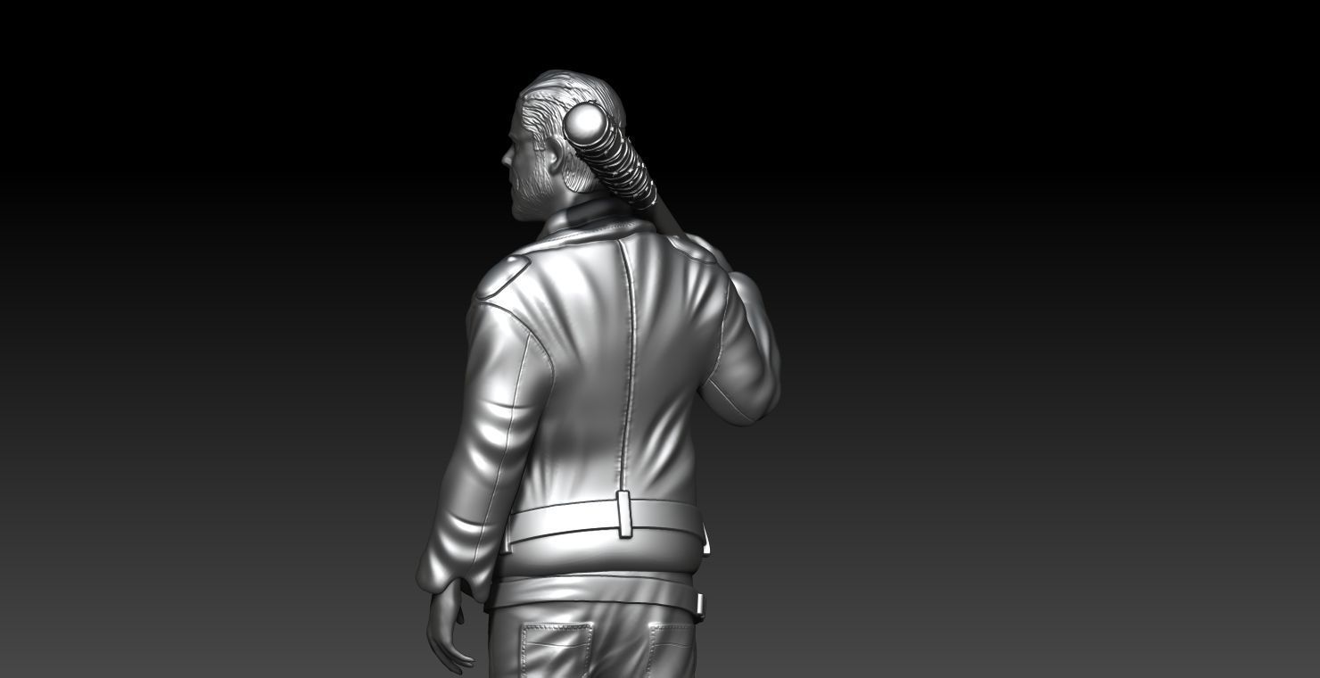 Negan The Walking dead 3d print 3D model 3D printable | CGTrader