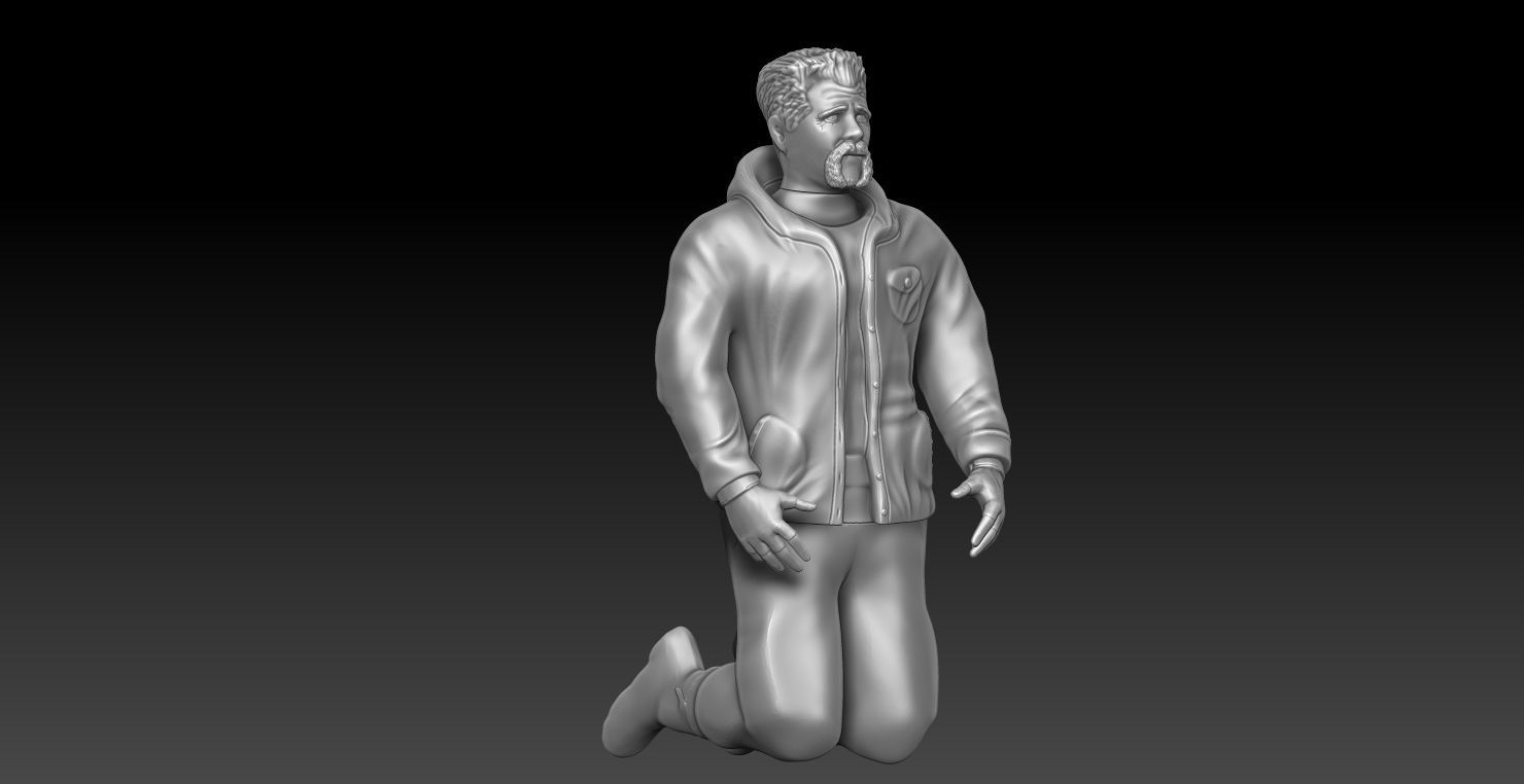 Abraham The Walking Dead 3d print 3D model 3D printable | CGTrader