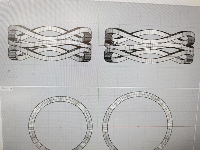 3d model jewelry pair of rings on computer screen 3D model | CGTrader