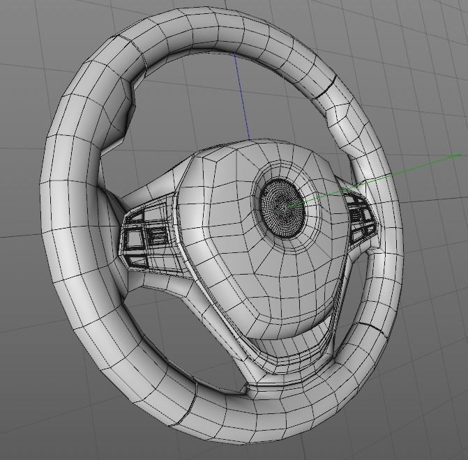 Car steering wheel - 1 3D model rigged | CGTrader