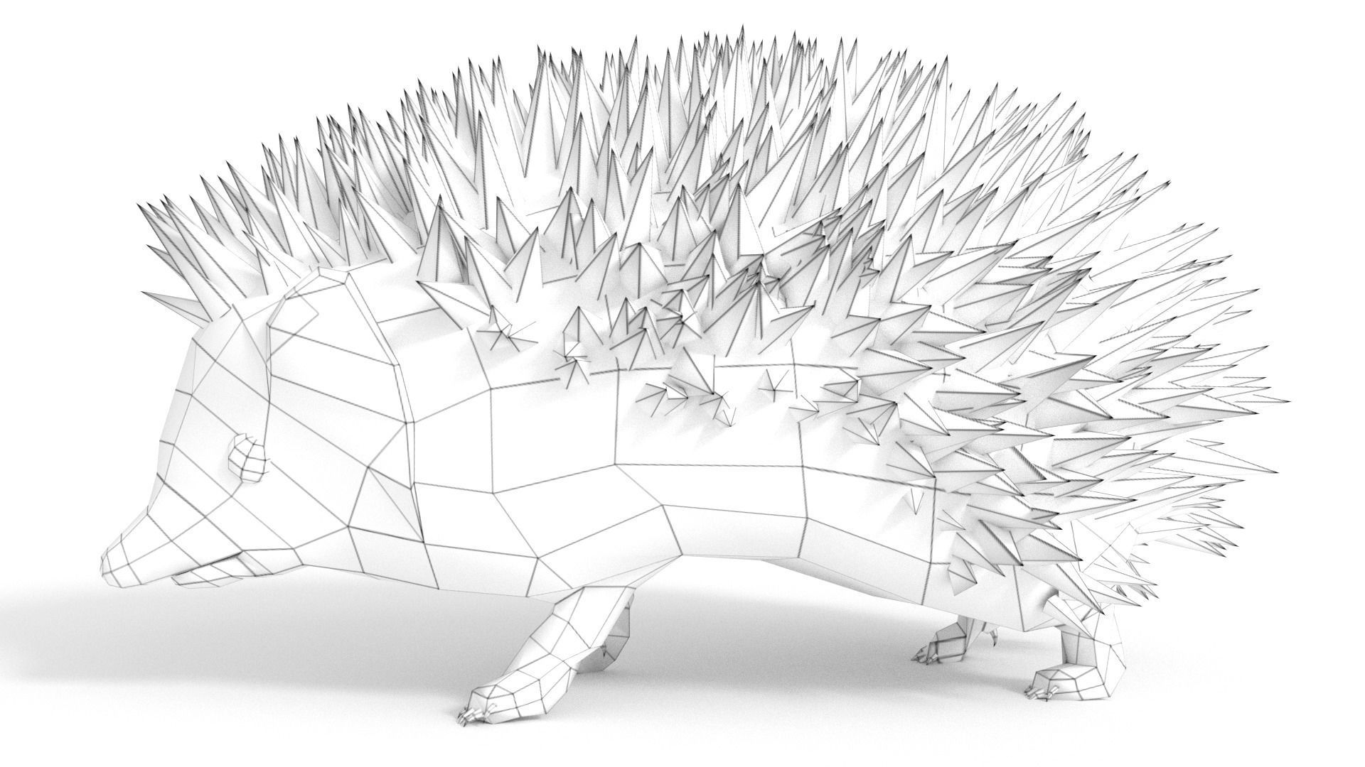 3D model Rigged Hedgehog VR / AR / low-poly rigged animated | CGTrader