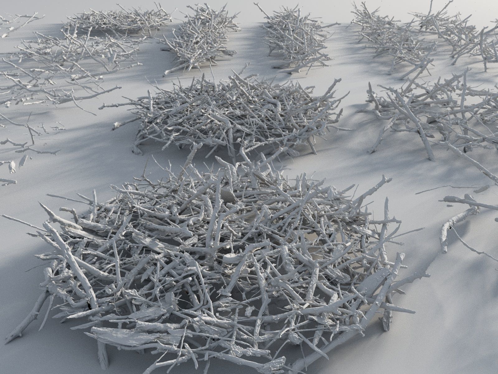 3D model Wood Branch Pack VR / AR / low-poly | CGTrader