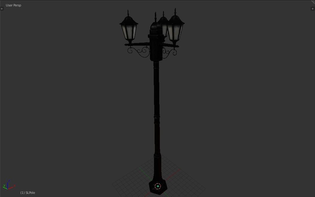 3D model Street Lamp Low-Poly 3d model VR / AR / low-poly | CGTrader