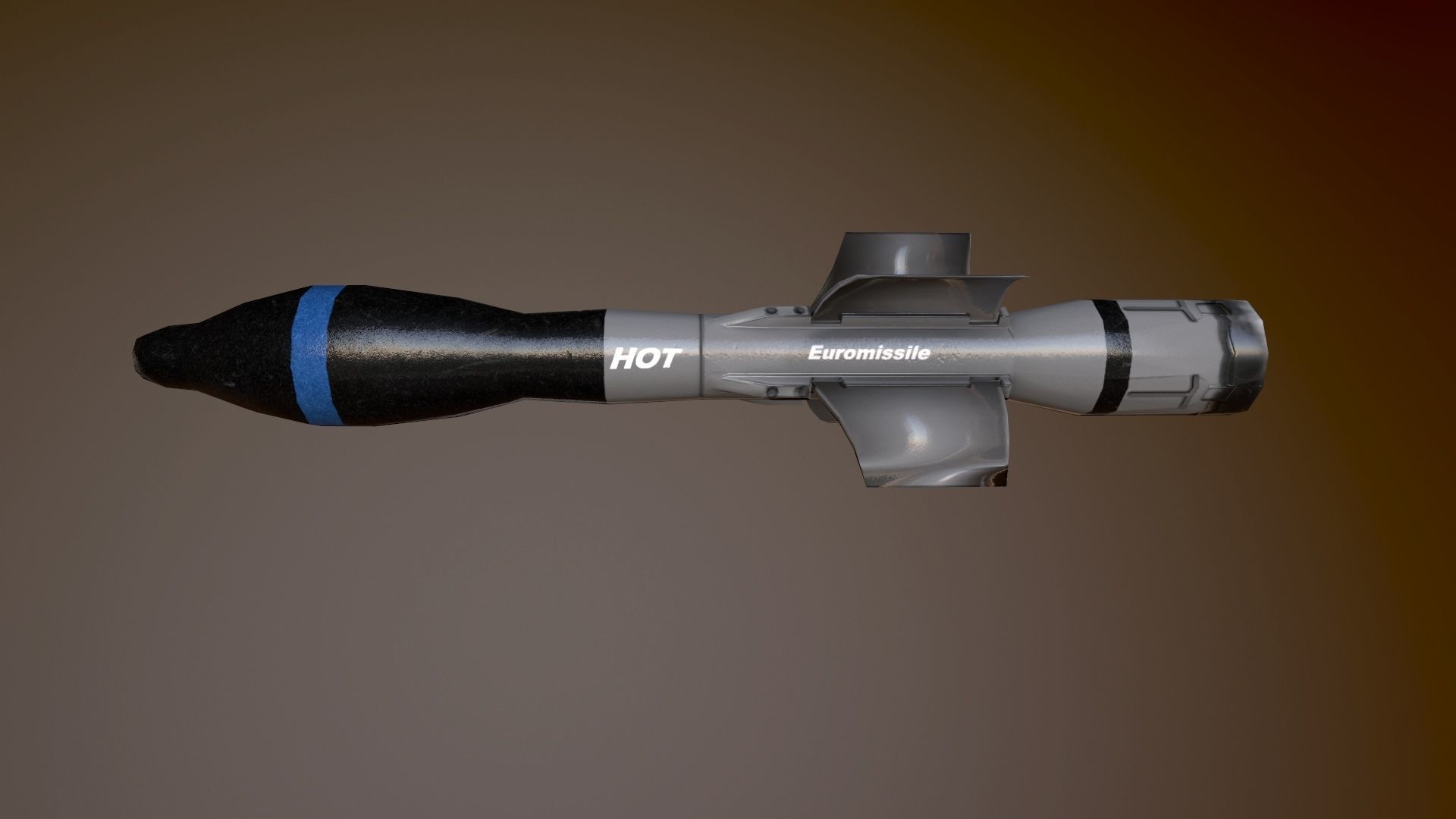 3D model HOT 3 missile VR / AR / low-poly | CGTrader