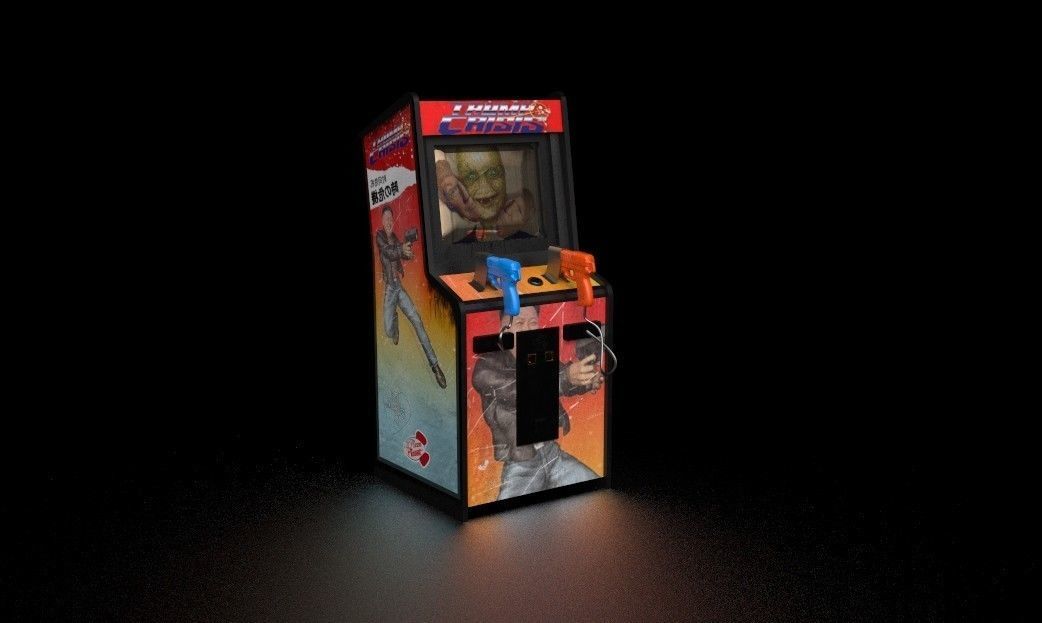 3D model ARCADE - KIM vs TRUMP CRISIS VR / AR / low-poly | CGTrader