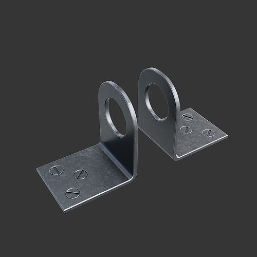 Steel eyelets for padlock 3D model | CGTrader