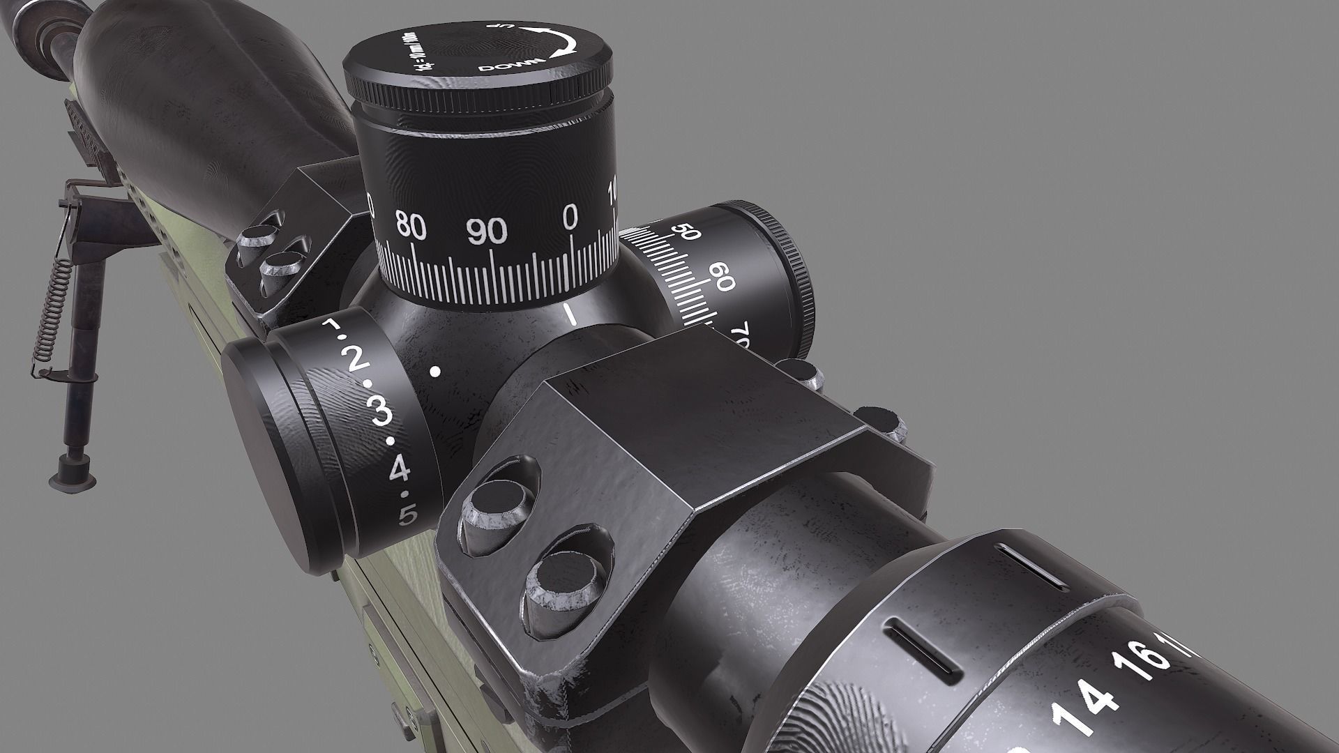 3D model VSV-338 new russian military sniper rifle 4k VR / AR / low ...