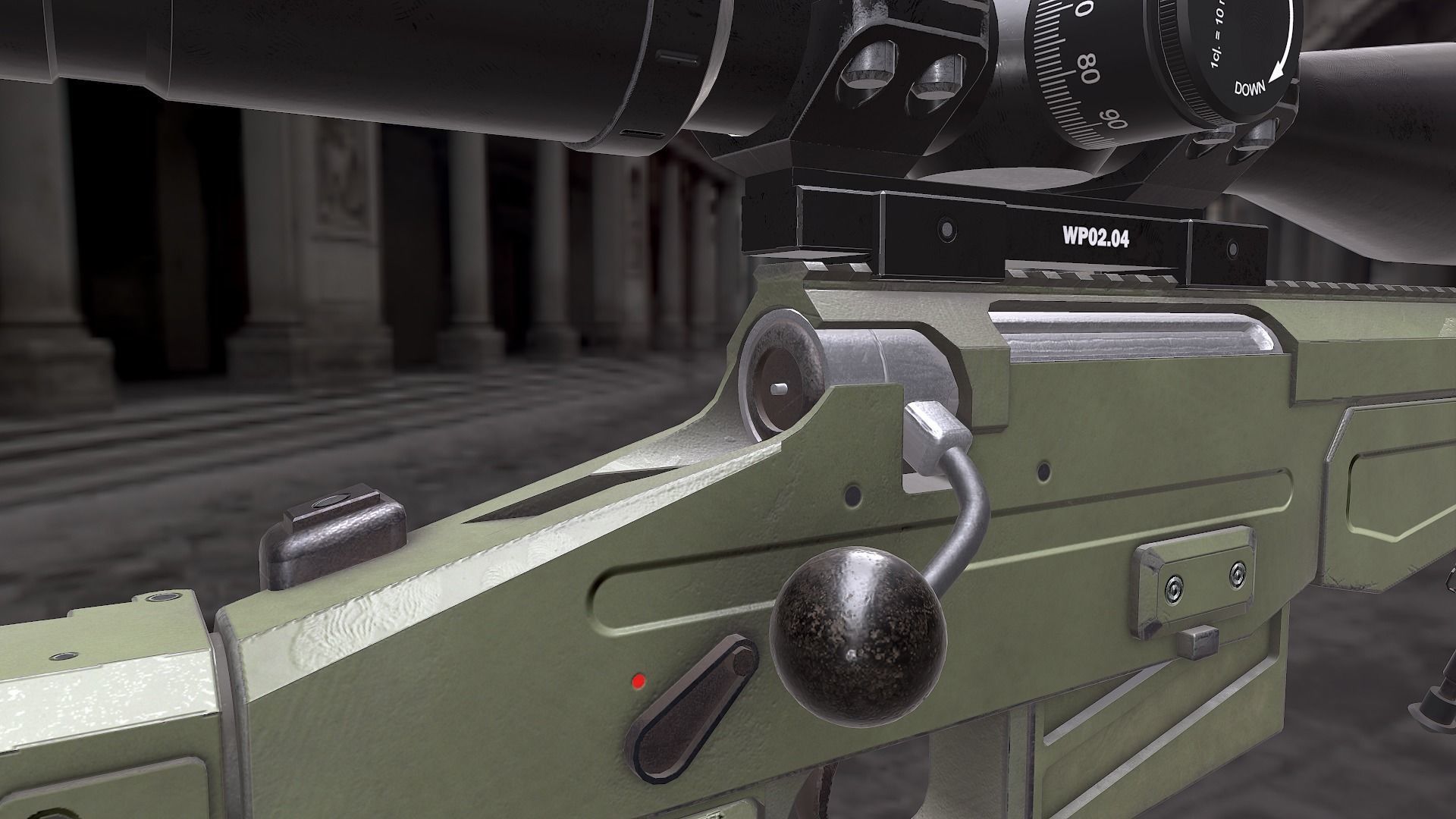 3D model VSV-338 new russian military sniper rifle 4k VR / AR / low ...