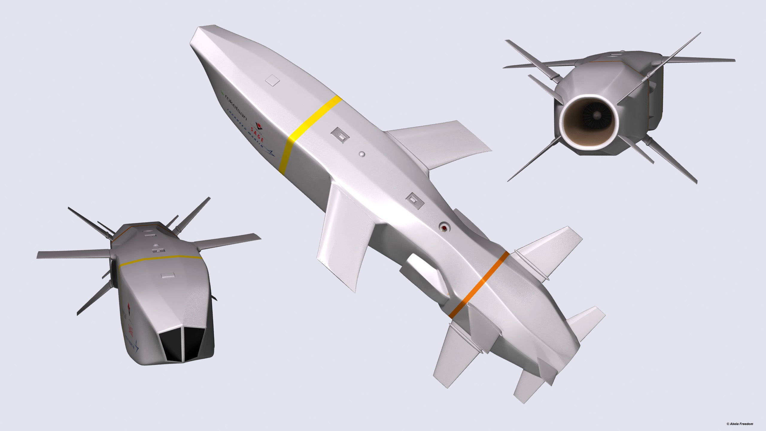 SOM-J Missile 3D model | CGTrader