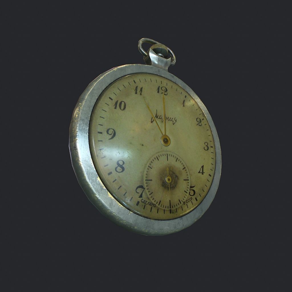 3D model Old Pocket Watch VR / AR / low-poly | CGTrader