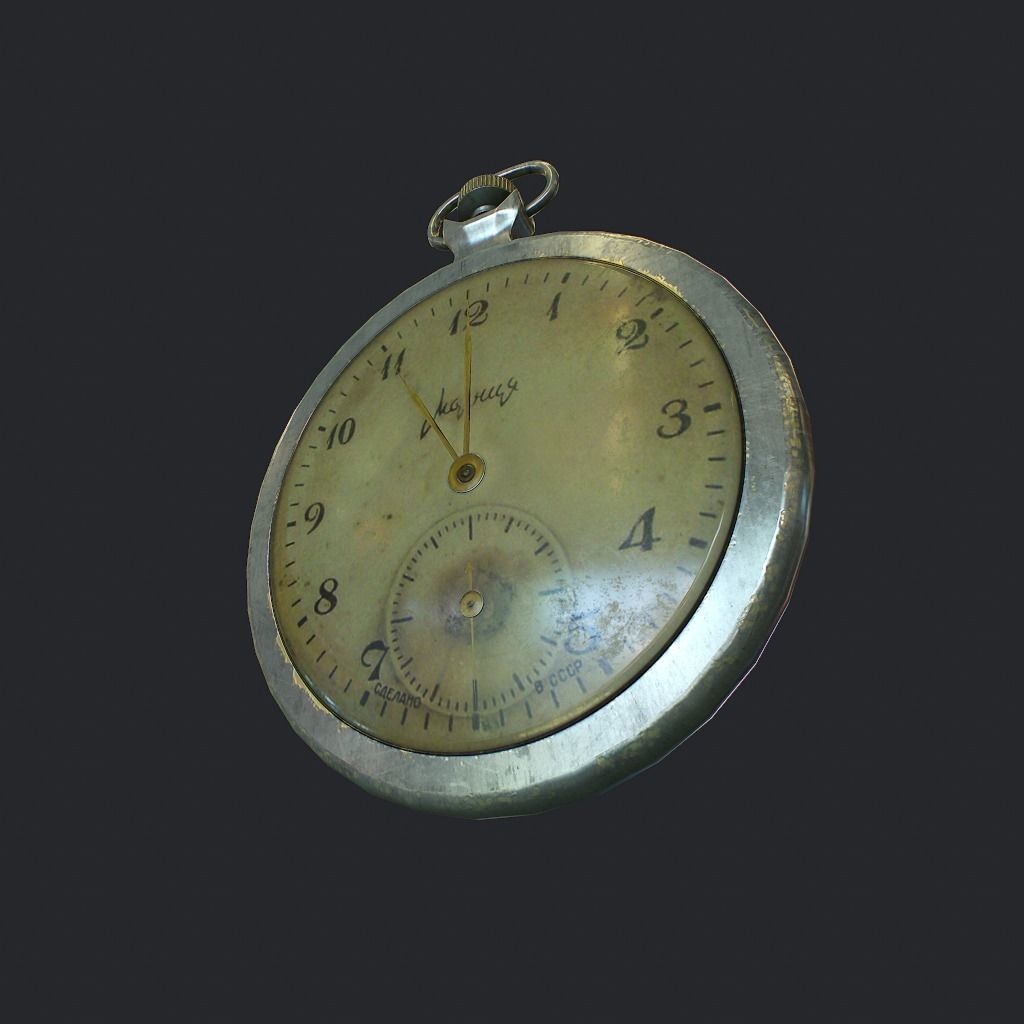 3D model Old Pocket Watch VR / AR / low-poly | CGTrader