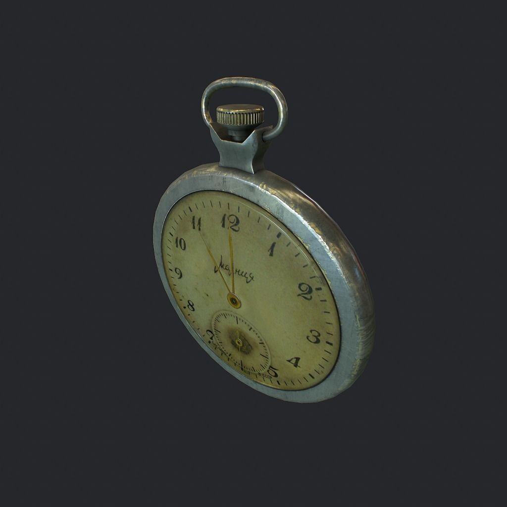 3D model Old Pocket Watch VR / AR / low-poly | CGTrader