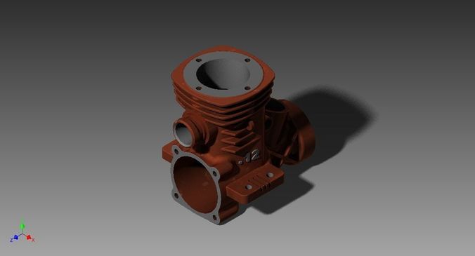 Engine Case Rear 3D model 3D printable | CGTrader