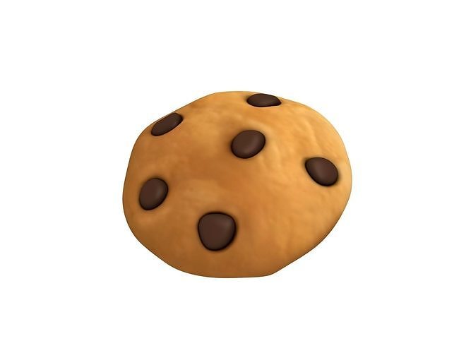 Cartoon Cookie 3D model | CGTrader