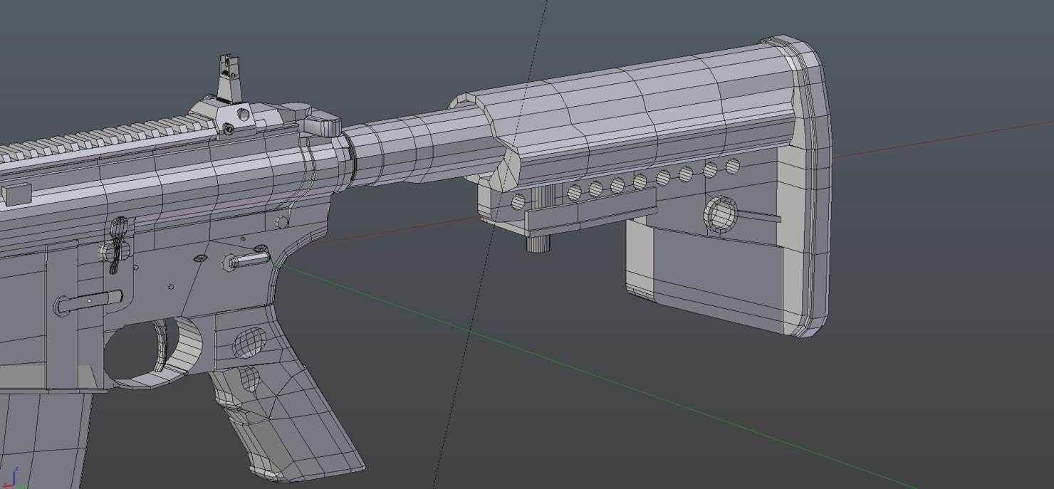 M4A1 Realistic LowPoly free VR / AR / low-poly 3D model | CGTrader