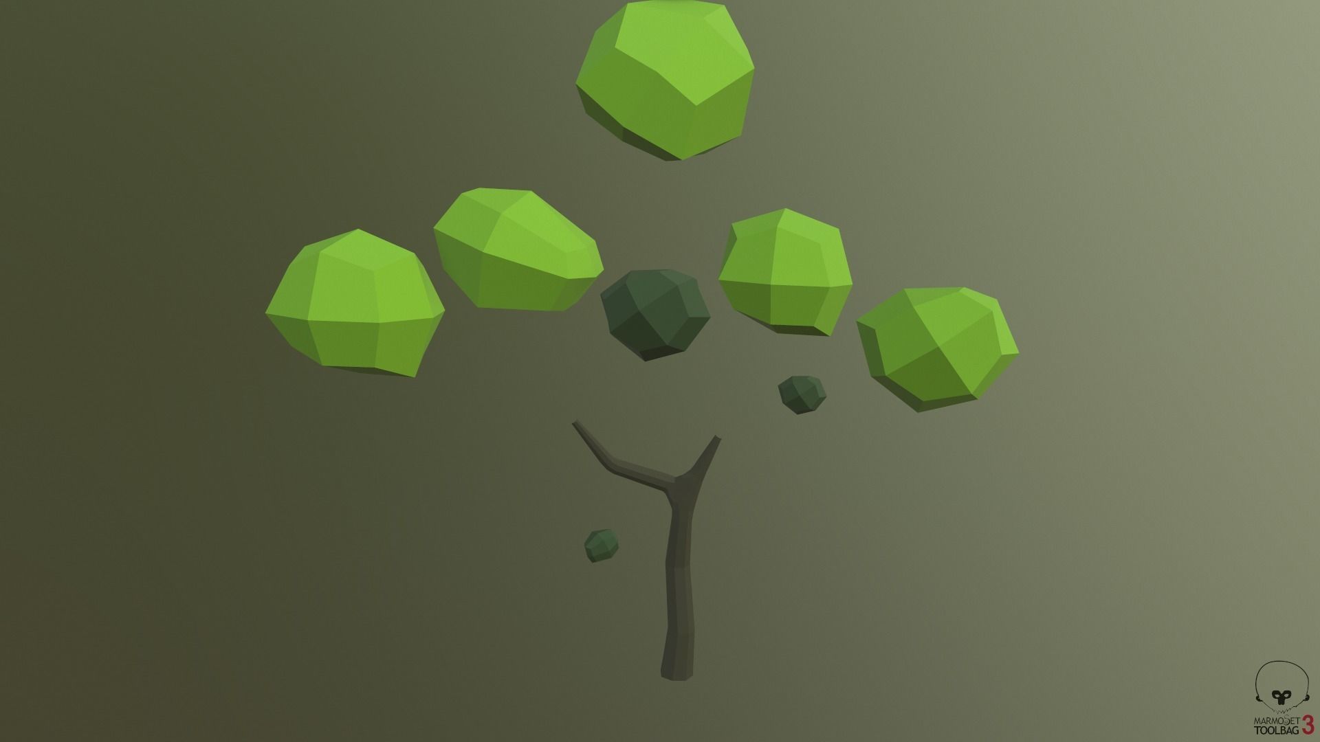 Tree Cartoon Low Poly free VR / AR / low-poly 3D model | CGTrader
