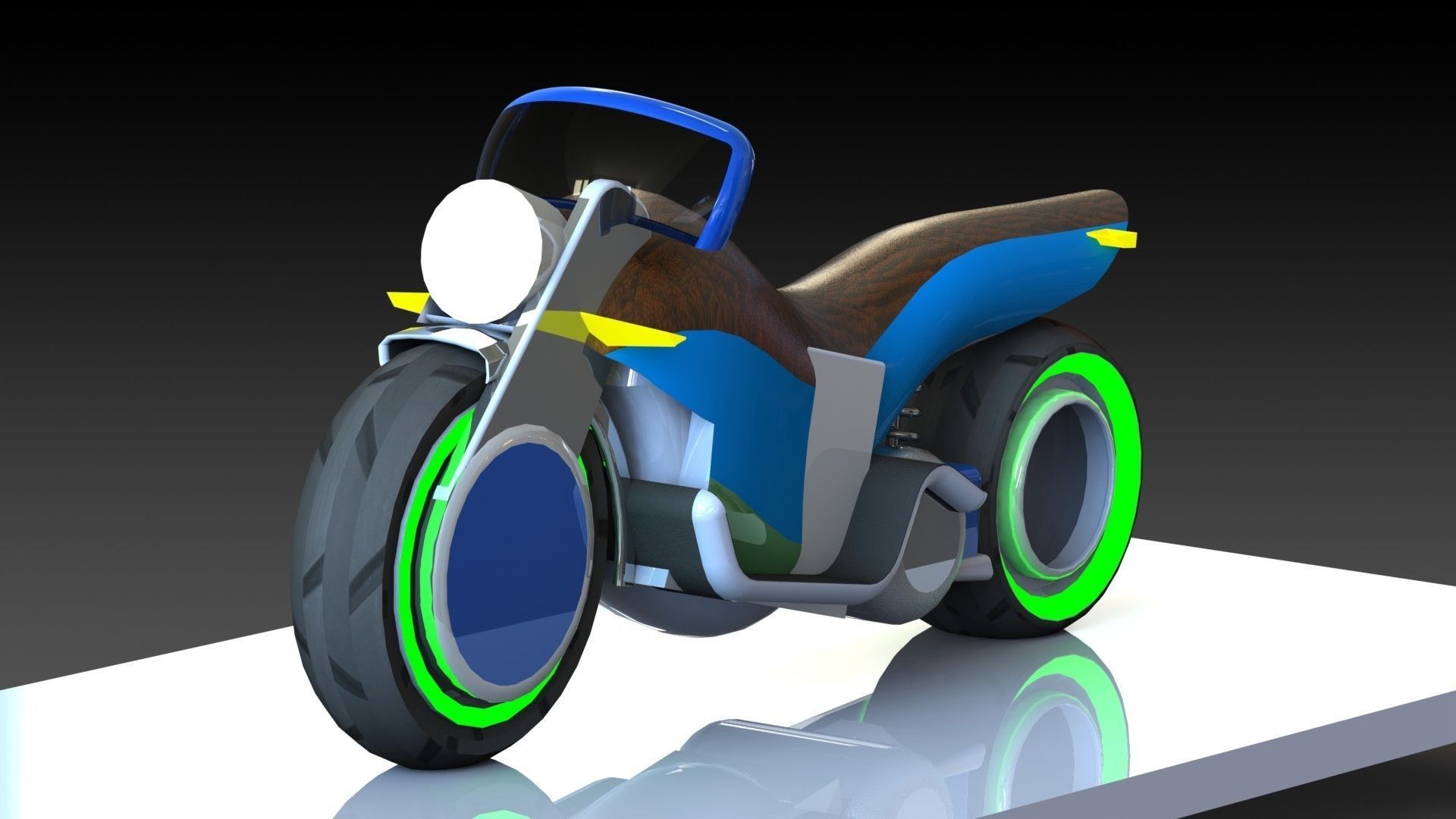 Electric motorcycle concept vintage style free 3D Model SLDPRT SLDASM ...