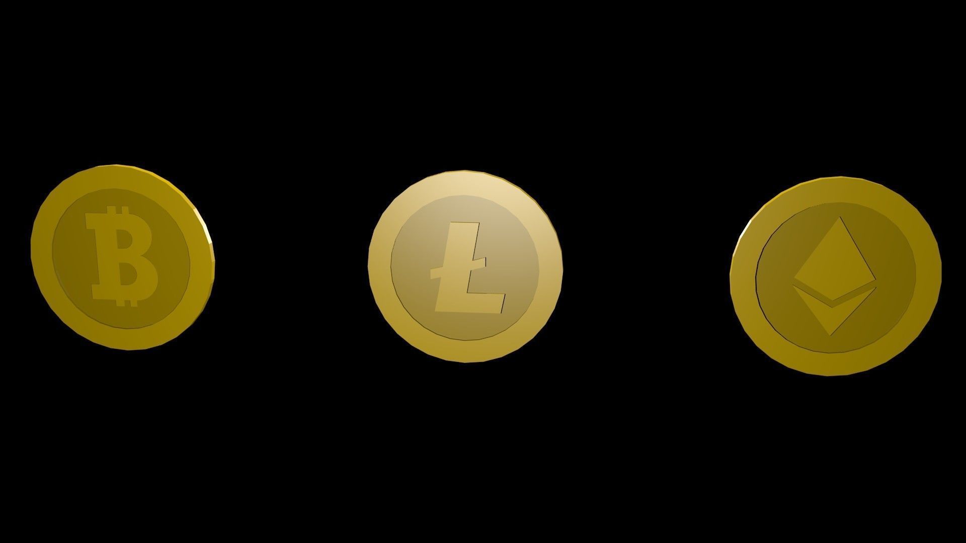 3D asset Low poly coins 1 | CGTrader