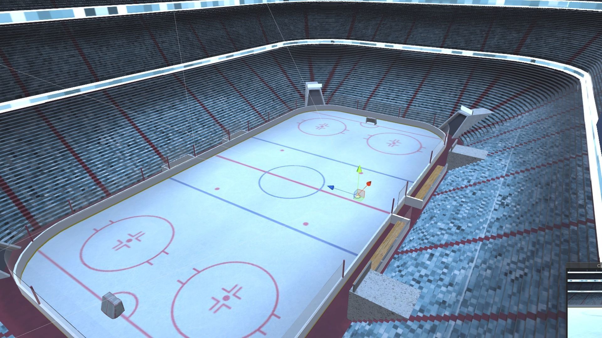 3D model Ice Hockey Arena Stadium Low Poly VR / AR / low-poly | CGTrader