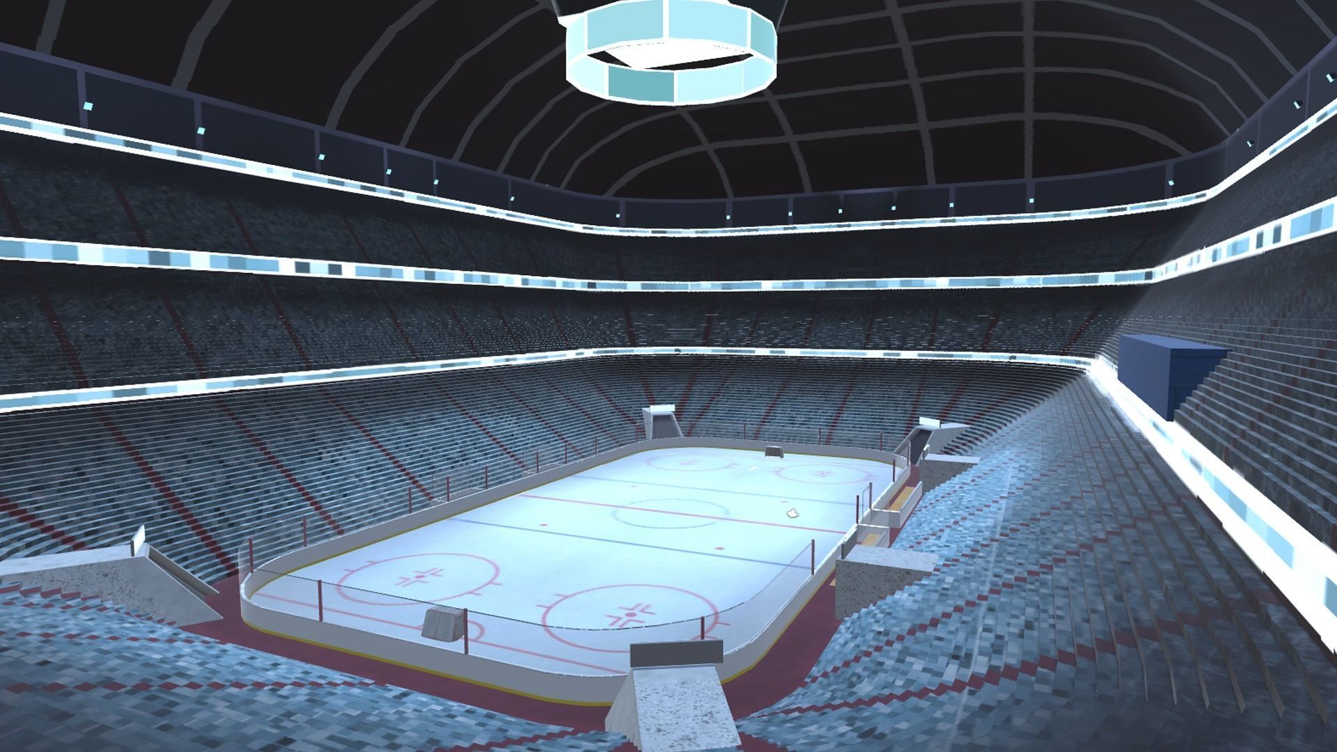 3D model Ice Hockey Arena Stadium Low Poly VR / AR / low-poly | CGTrader