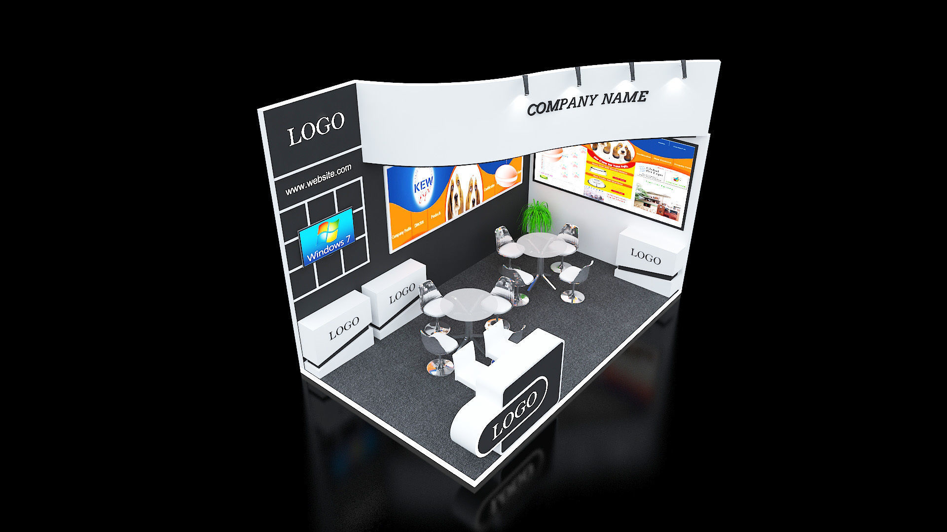 Exhibition Stall Design 3d Model 3D model | CGTrader