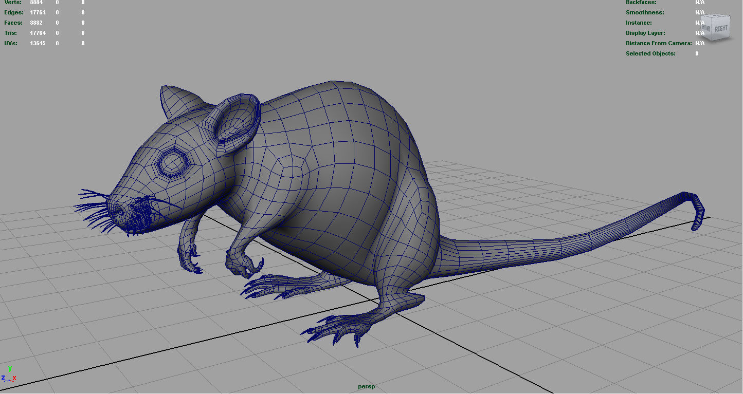 3D model RADIACTIVE RAT VR / AR / low-poly | CGTrader