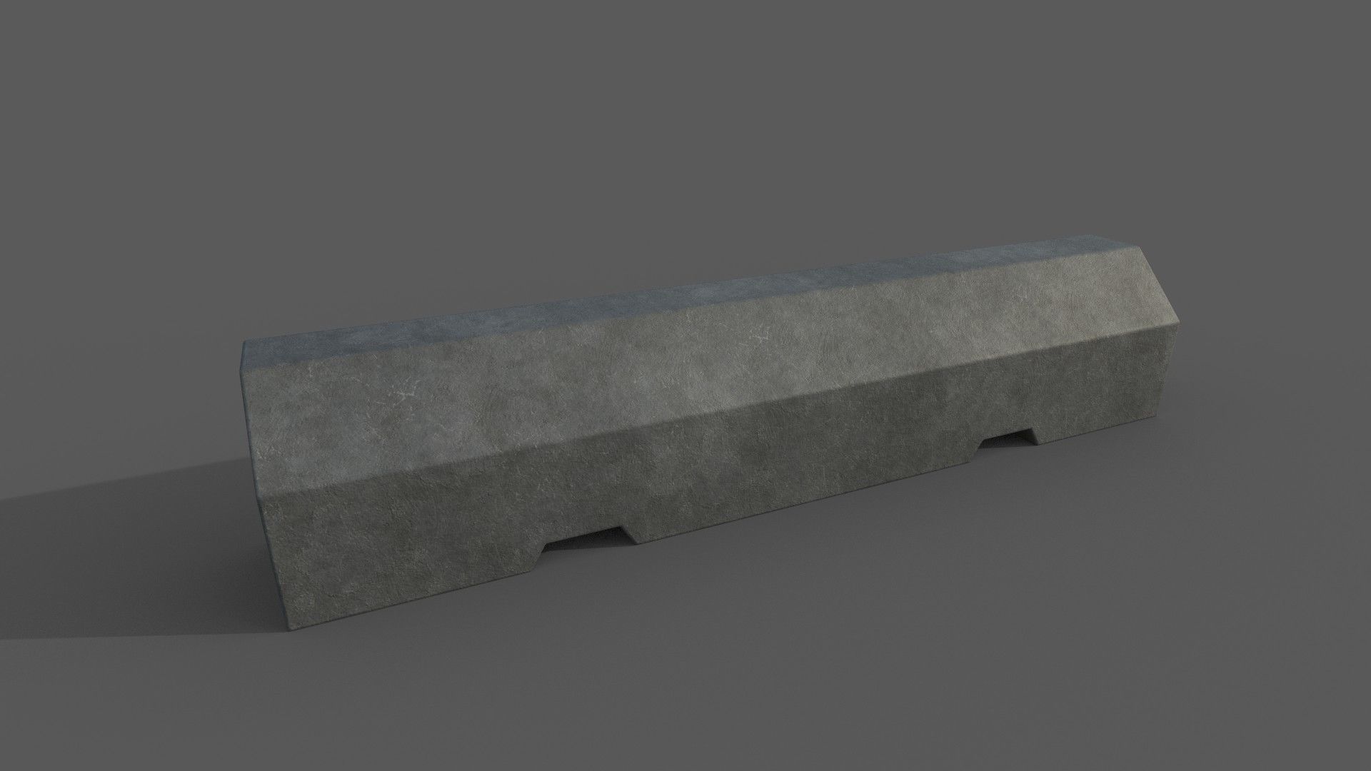 3D model Concrete Barrier Type 7 VR / AR / low-poly | CGTrader