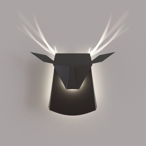 deer head light 3D model | CGTrader