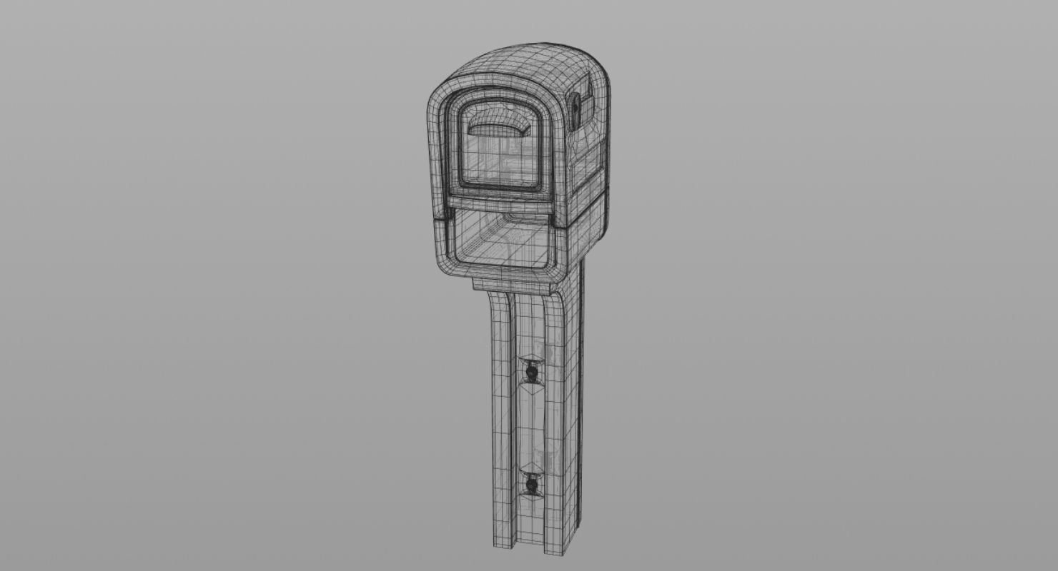 Futuristic new mailbox 3D model | CGTrader