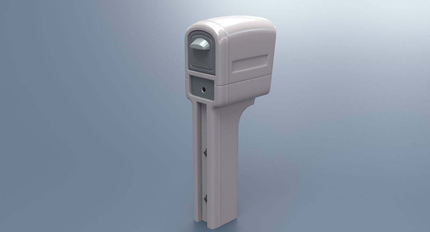 Futuristic new mailbox 3D model | CGTrader