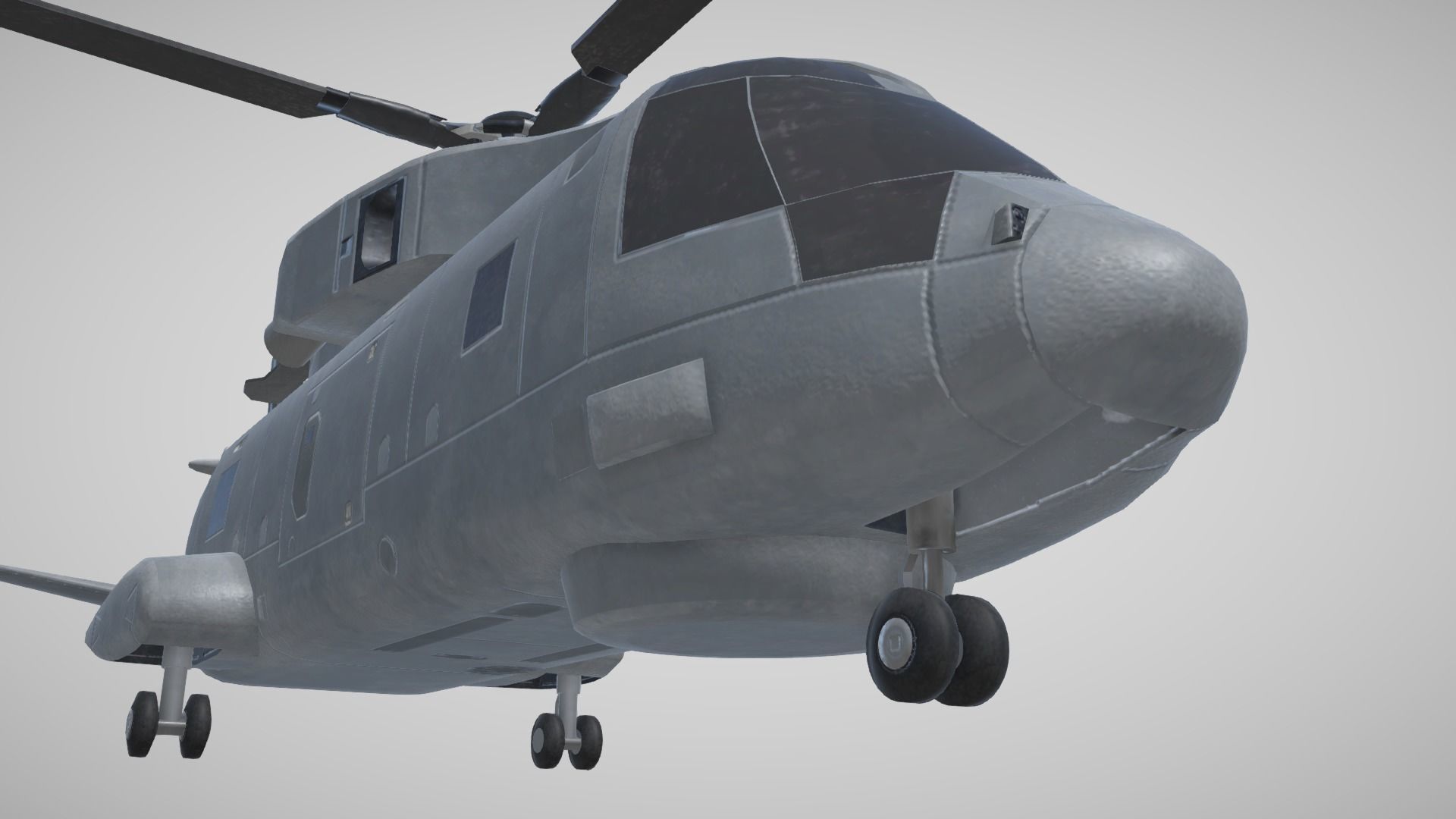 3D model Civilian Military EH101 Helicopter VR / AR / low-poly | CGTrader