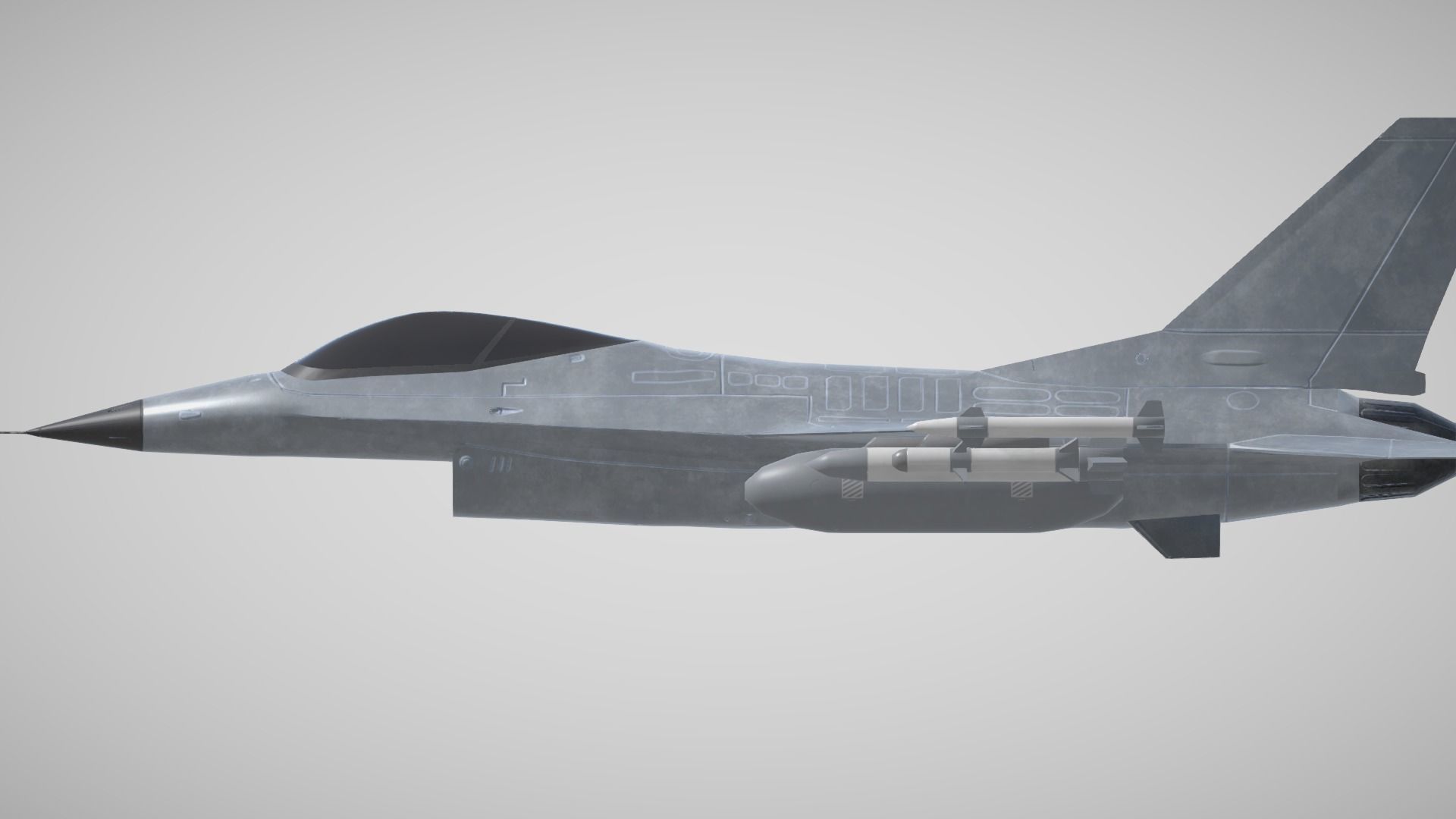 3D model Military F16 Fighter Jet VR / AR / low-poly | CGTrader