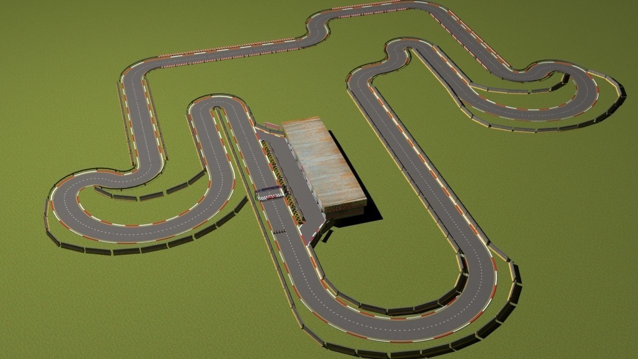 3D model Race Track Asset Pack LOW POLY VR / AR / low-poly | CGTrader