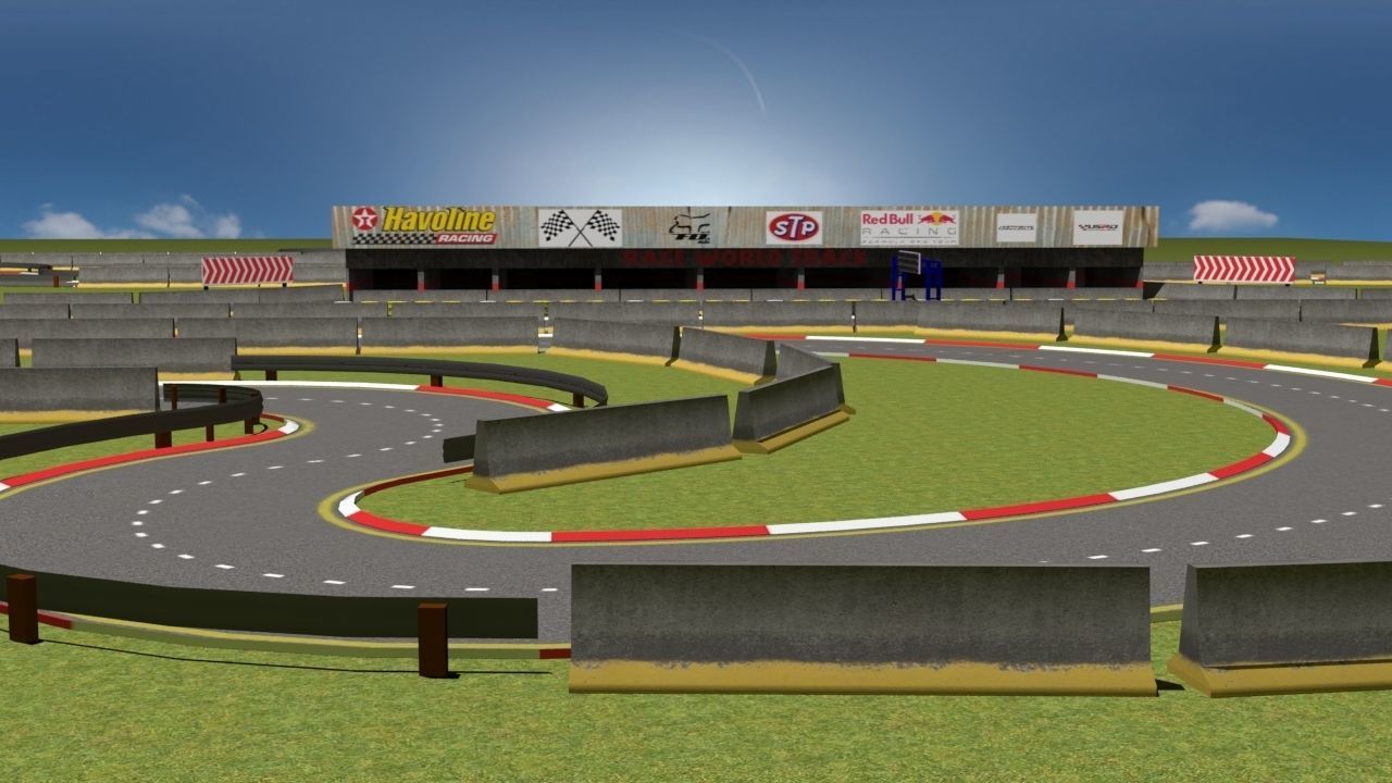 3D model Race Track Asset Pack LOW POLY VR / AR / low-poly | CGTrader