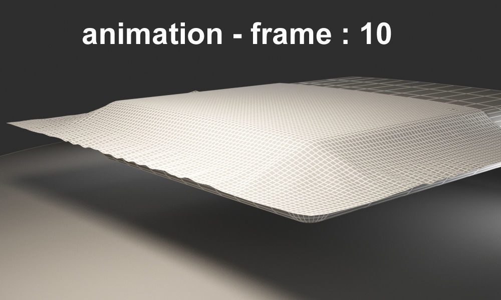 100 Frames Animated Bed Cover 3D model animated | CGTrader